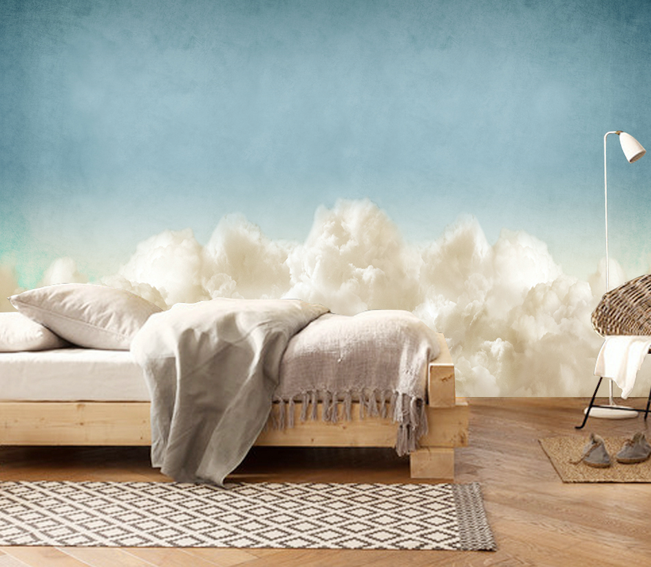 3D White Clouds WG014 Wall Murals | AJ Wallpaper